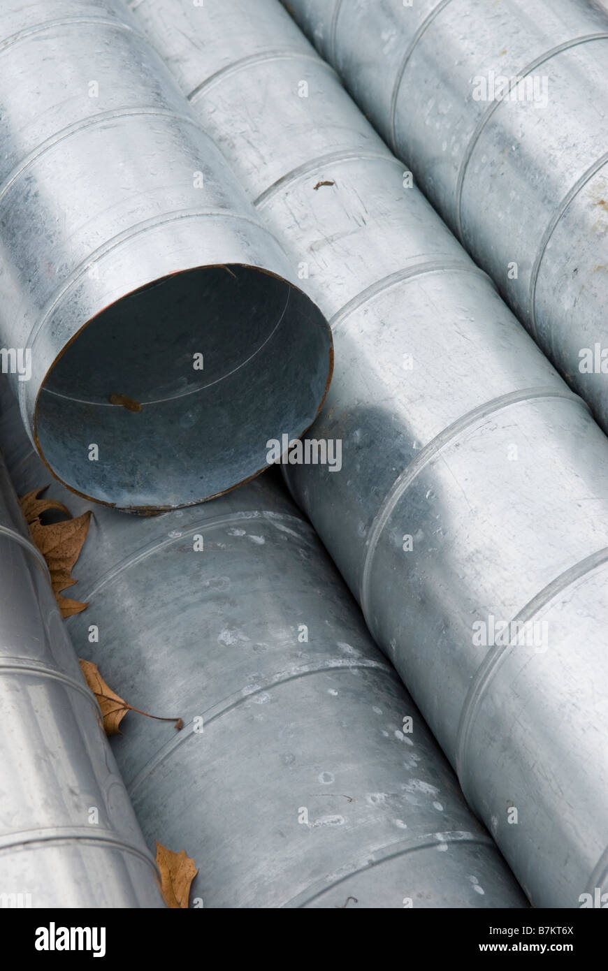 Silver pipes circular hi-res stock photography and images - Alamy