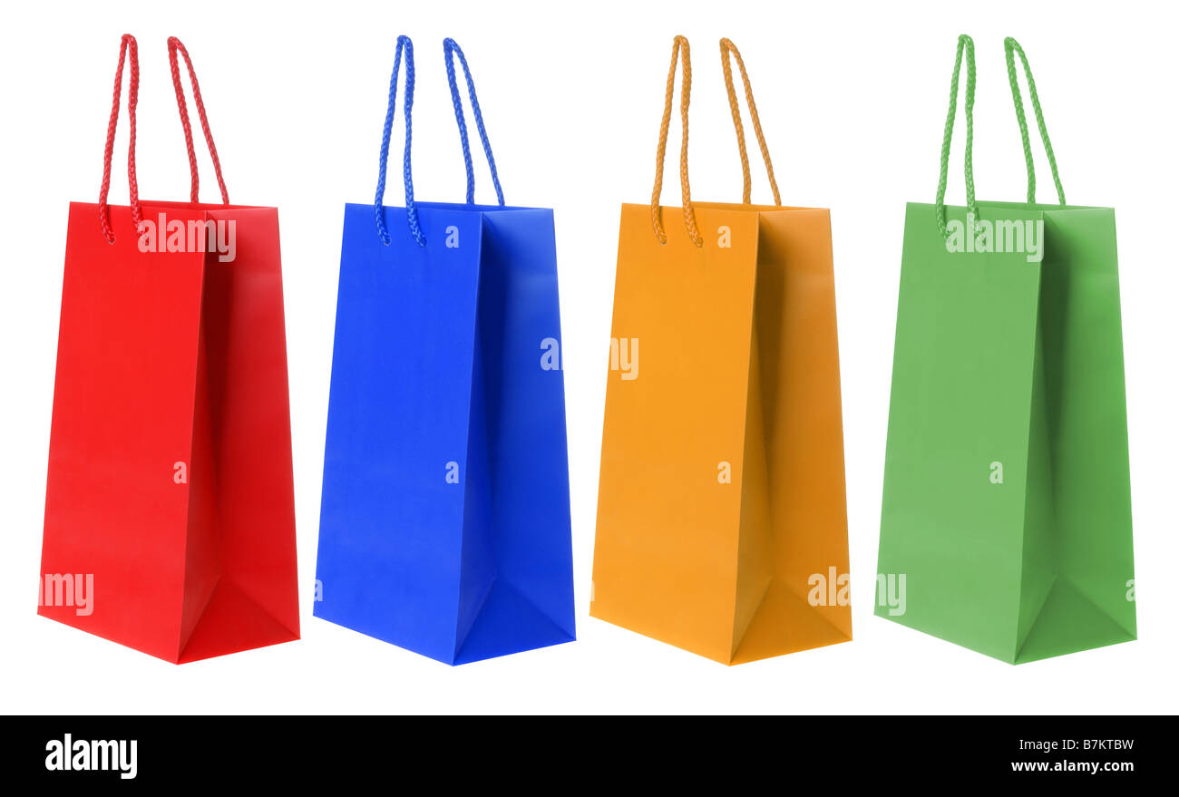 Packing set color The paper packing isolated on a white background with ...