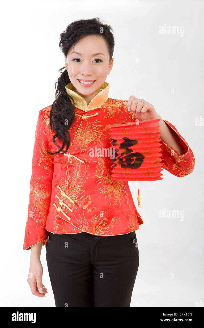 Traditional clothes chinese women black and white hi-res stock ...