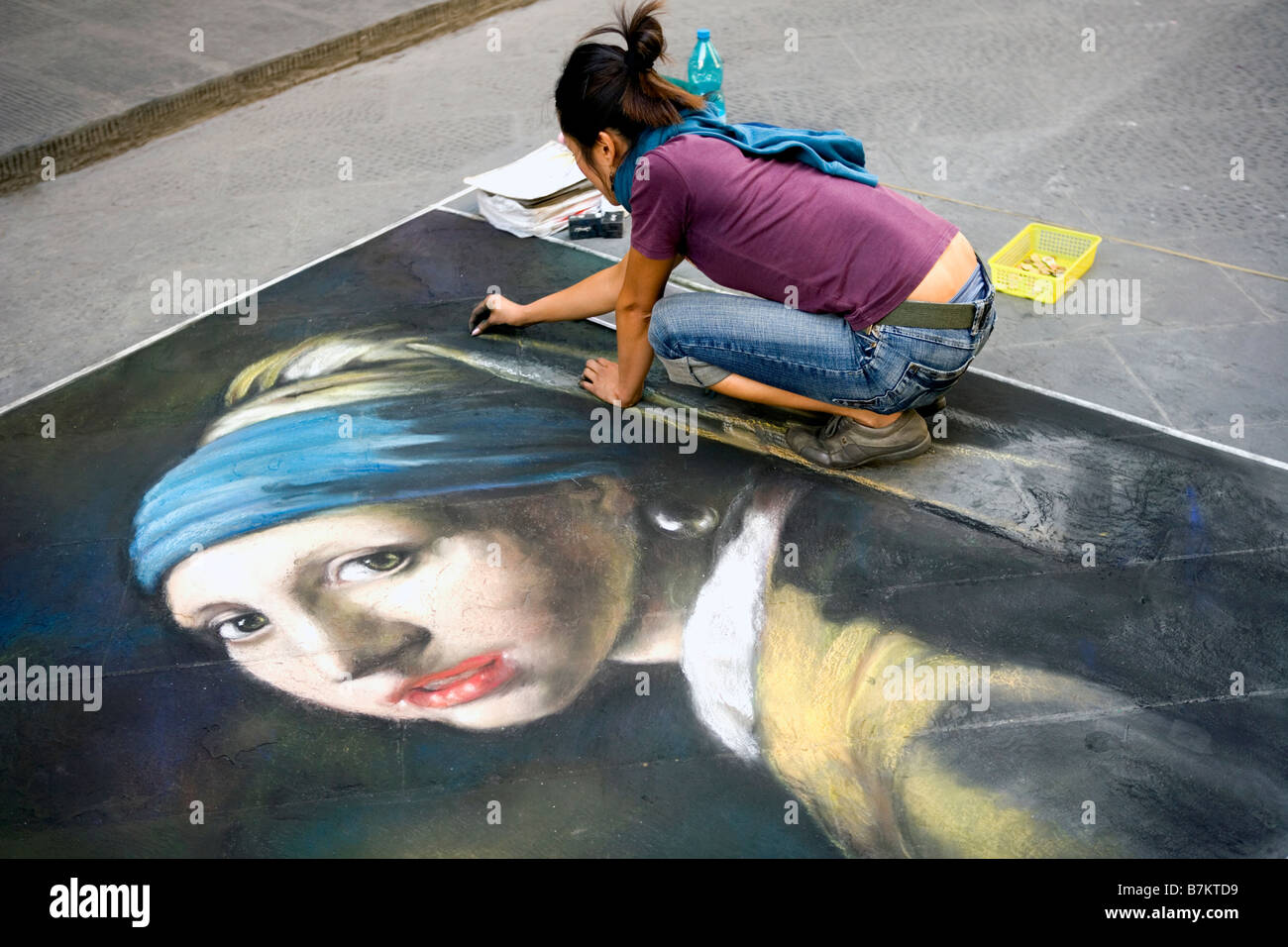 Florence artist painting hi-res stock photography and images - Alamy