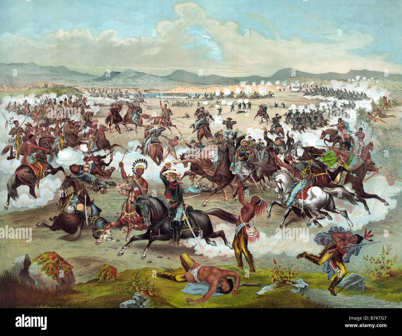 Custer's Last Stand Stock Photo - Alamy