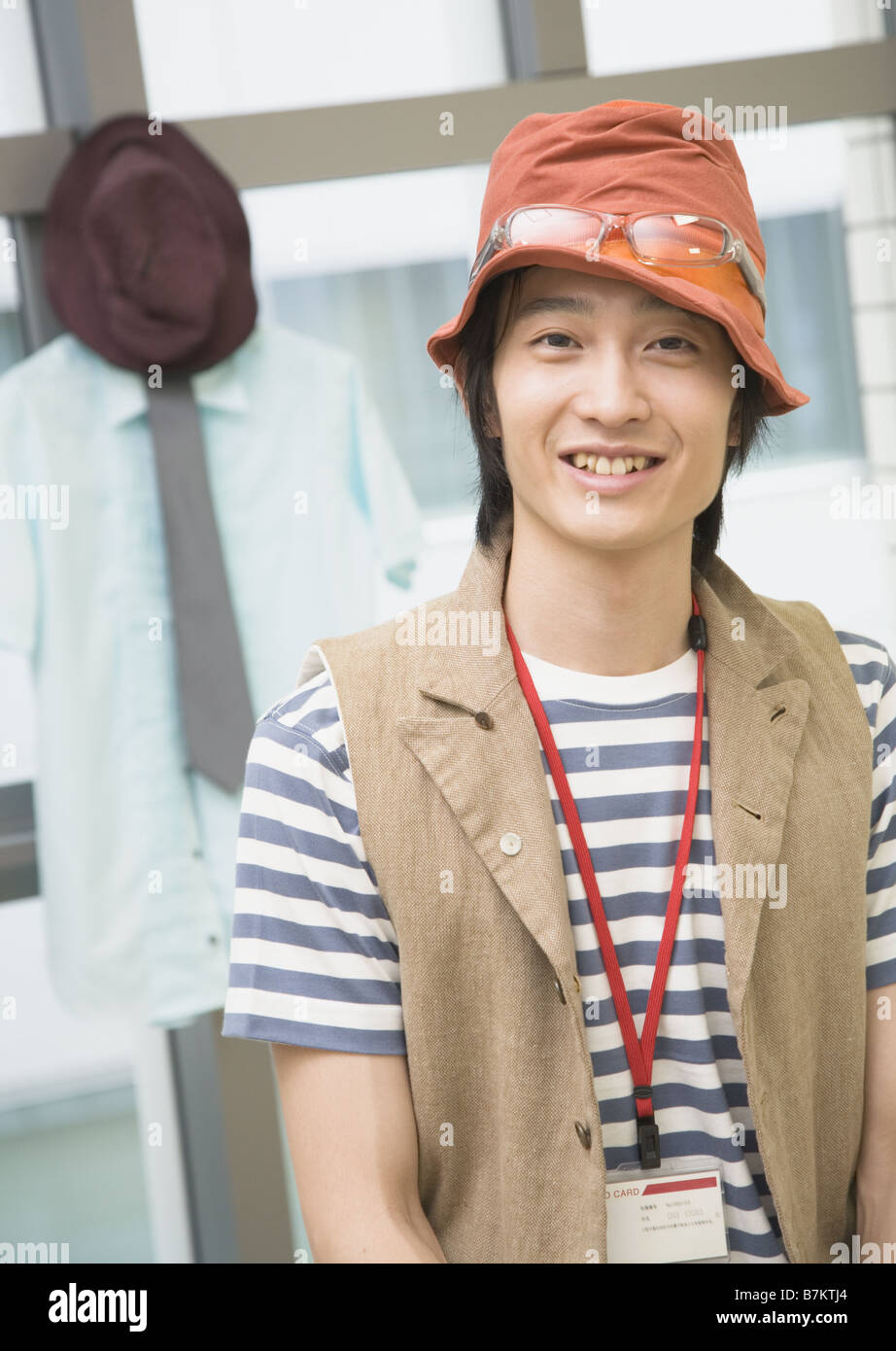 A male store clerk Stock Photo - Alamy