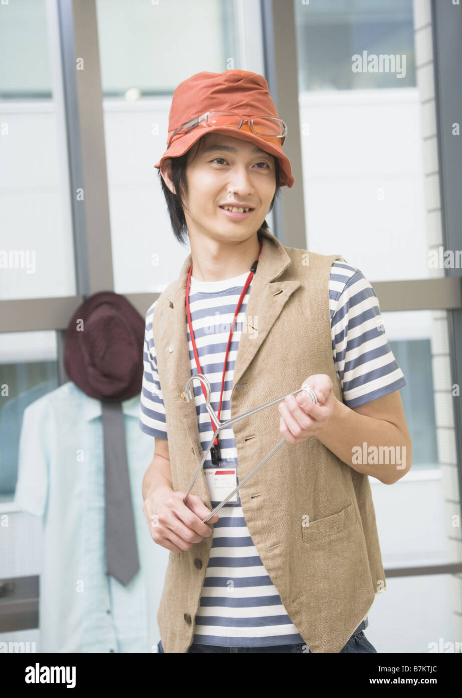 A male store clerk Stock Photo - Alamy