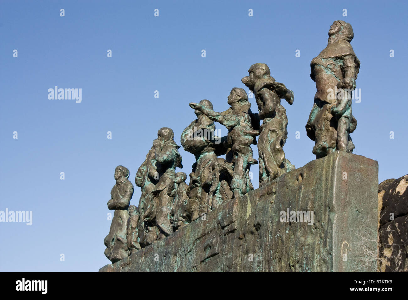 detail of the Bronze by Jill Watson commissioned by the people of ...
