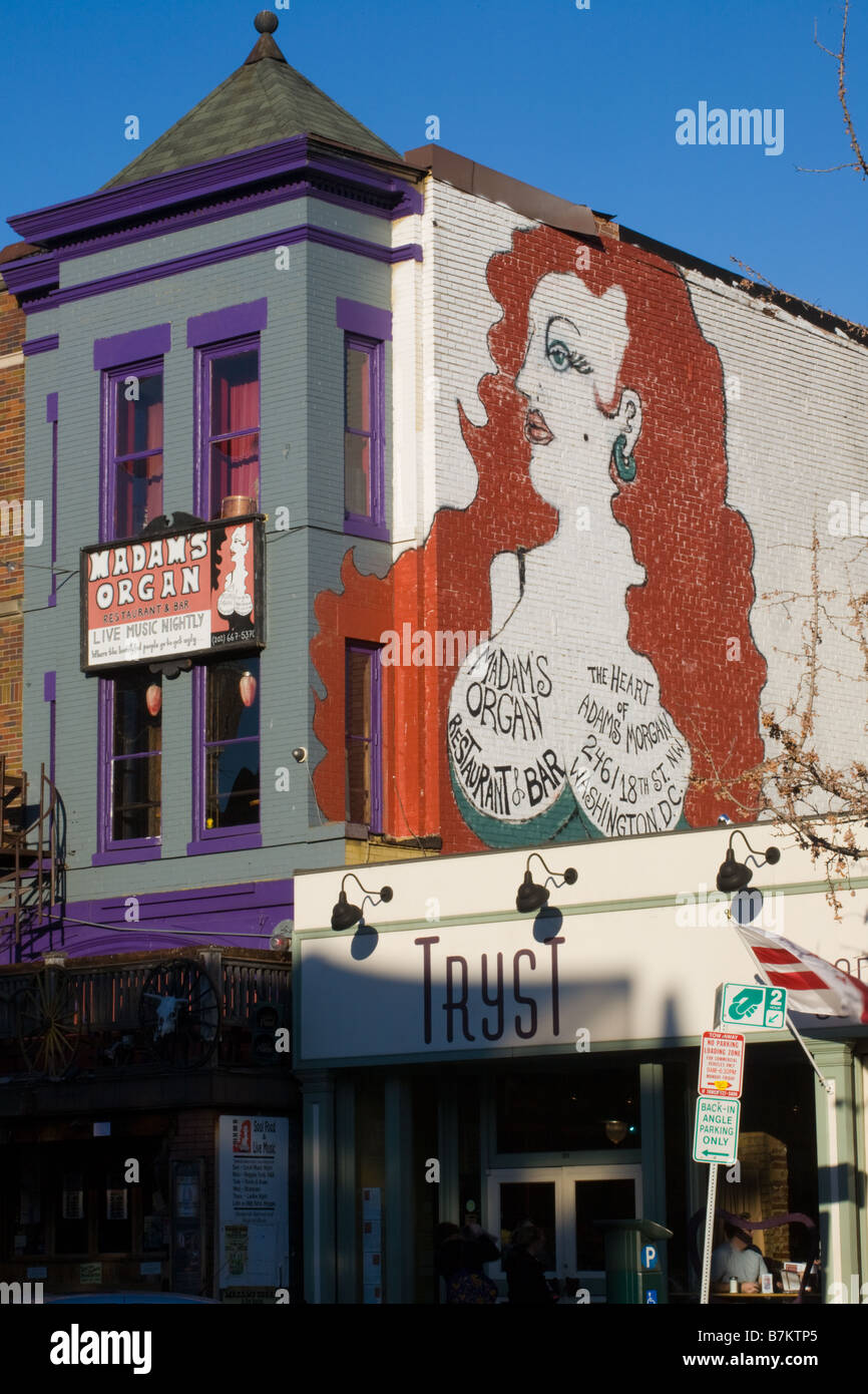 Madams Organ mural Eighteenth Street Adams Morgan neighborhood ...