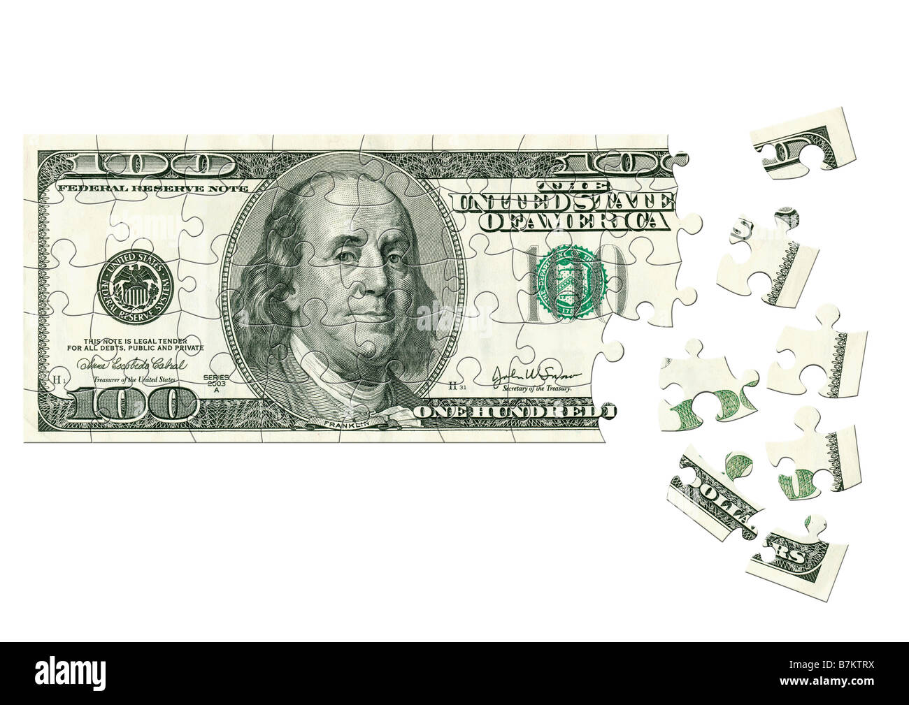 Stock market puzzle Cut Out Stock Images & Pictures - Alamy