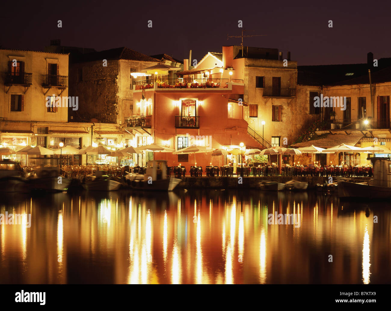 Crete harbour rethymnon sea ship hi-res stock photography and images ...