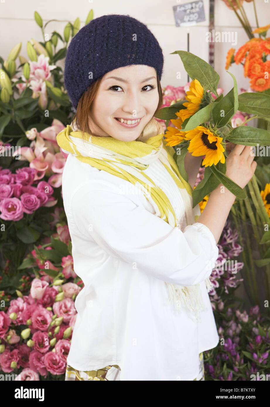 A flower shop staff Stock Photo - Alamy