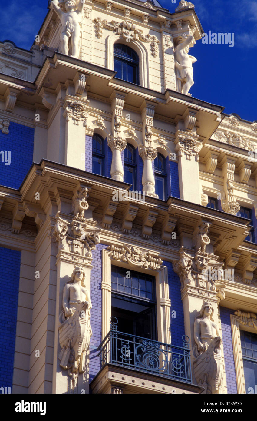 art nouveau jugendstil alberta street riga latvia Stock Photo - Alamy