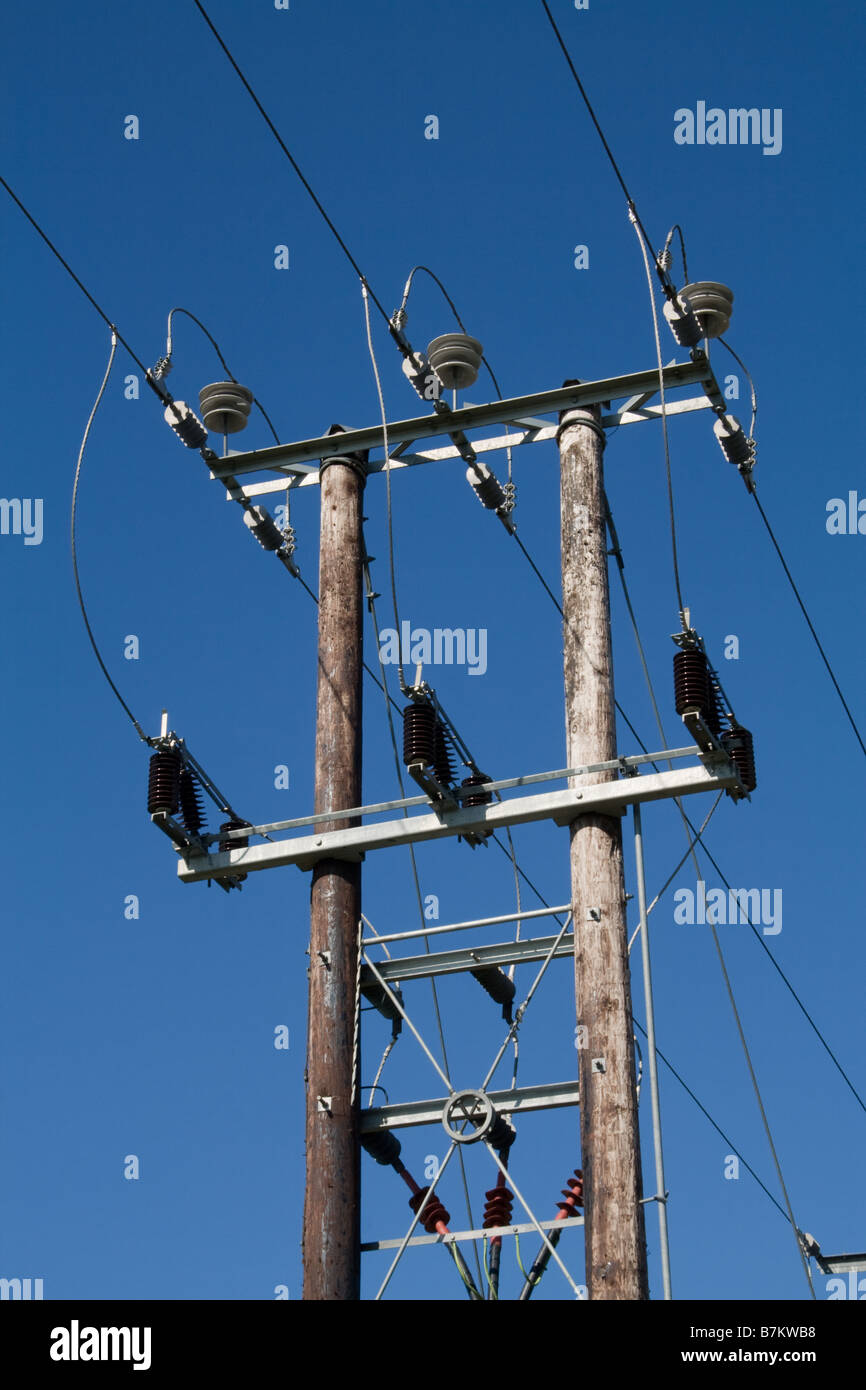 electricity pylon / pole Stock Photo - Alamy