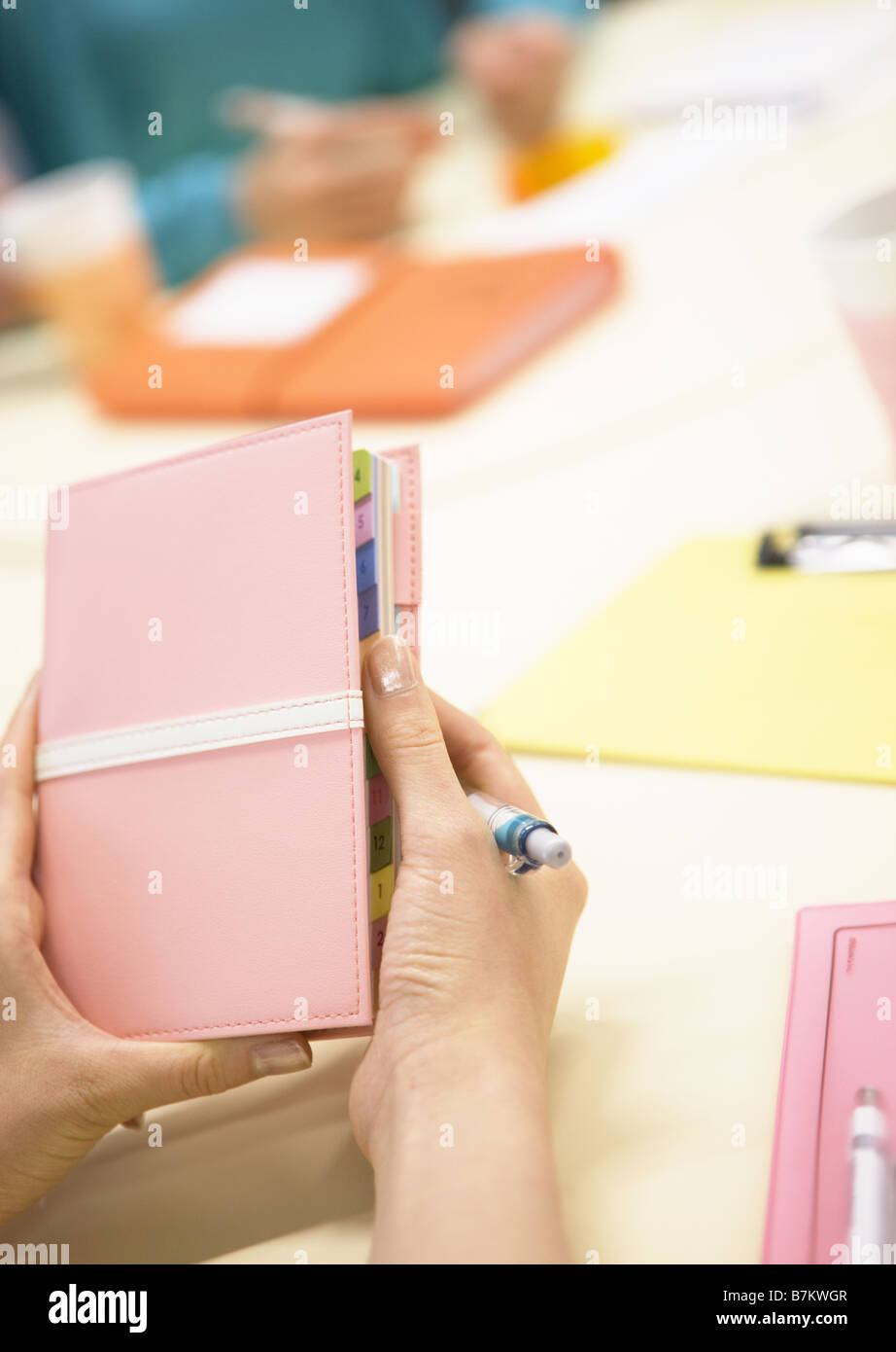 Open filofax hi-res stock photography and images - Alamy