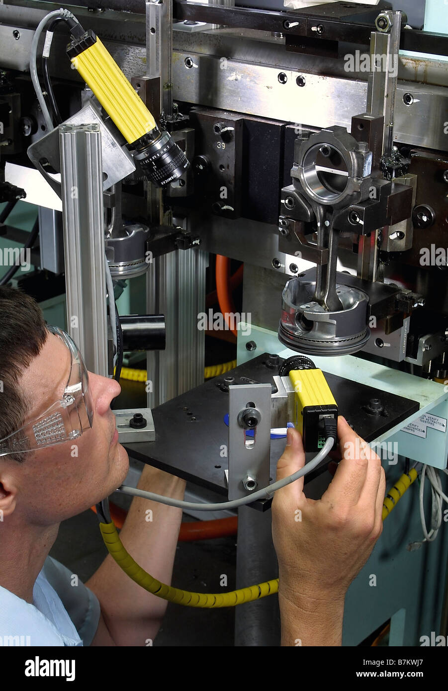 Industrial camera inspection station Stock Photo - Alamy