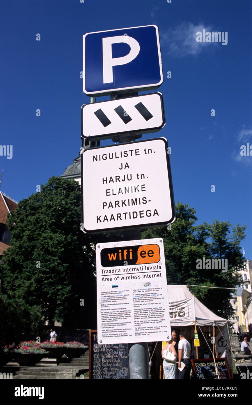 Signs in tallinn hi-res stock photography and images - Alamy
