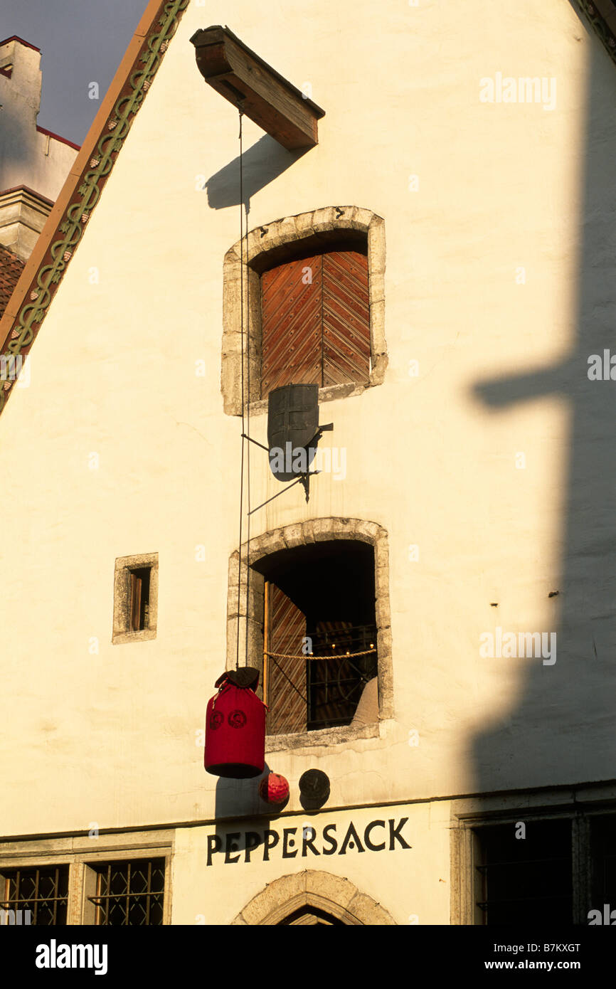 Estonia, Tallinn, old town, Peppersack restaurant Stock Photo - Alamy