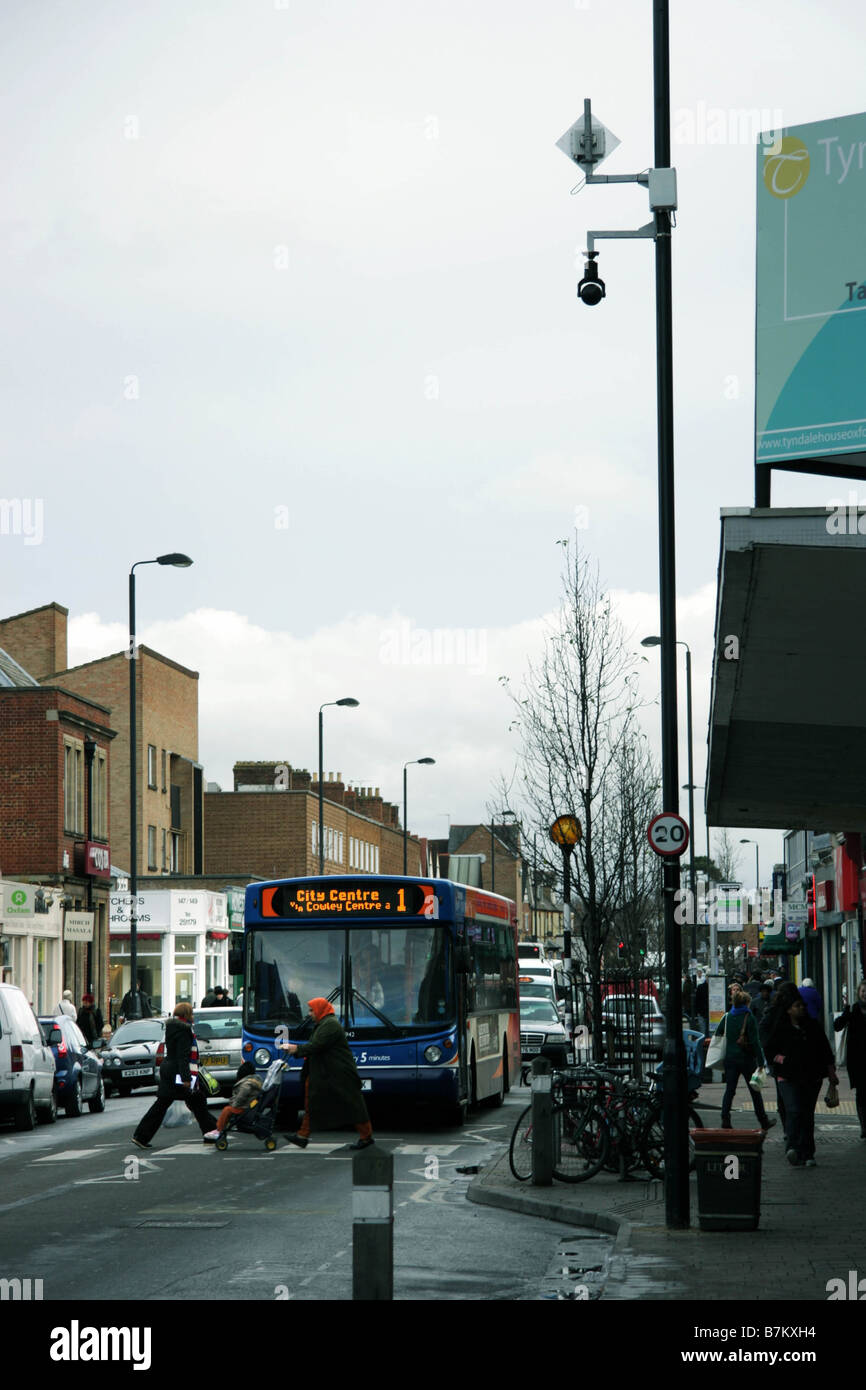 CCTV cameras on cowley road in Oxfordshire Stock Photo - Alamy