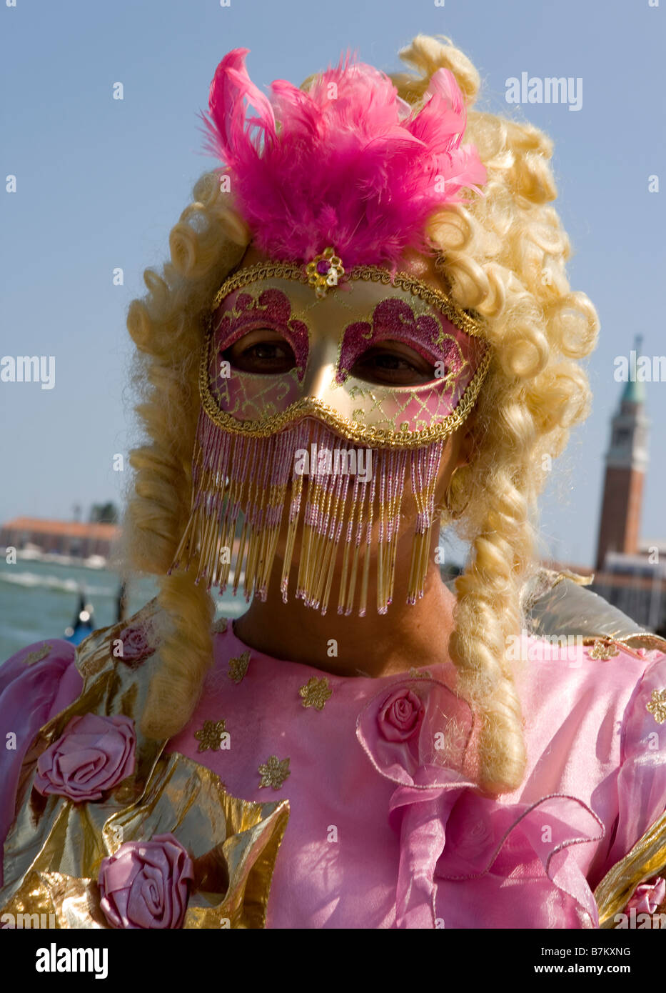 Women wearing Venetian carnival mask, Venice, Italy Stock Photo - Alamy