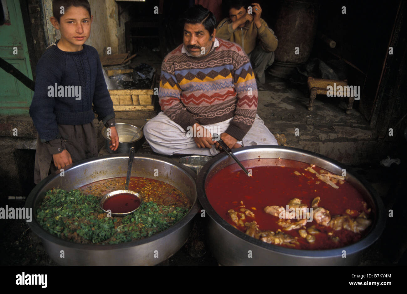 soup stall Peshawar NWFP Pakistan Stock Photo - Alamy