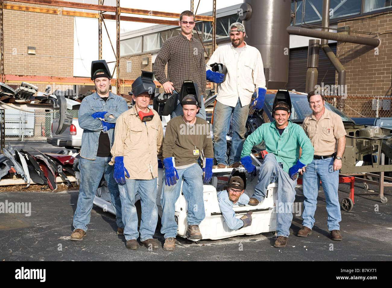 Supervisor factory employees hi-res stock photography and images - Alamy