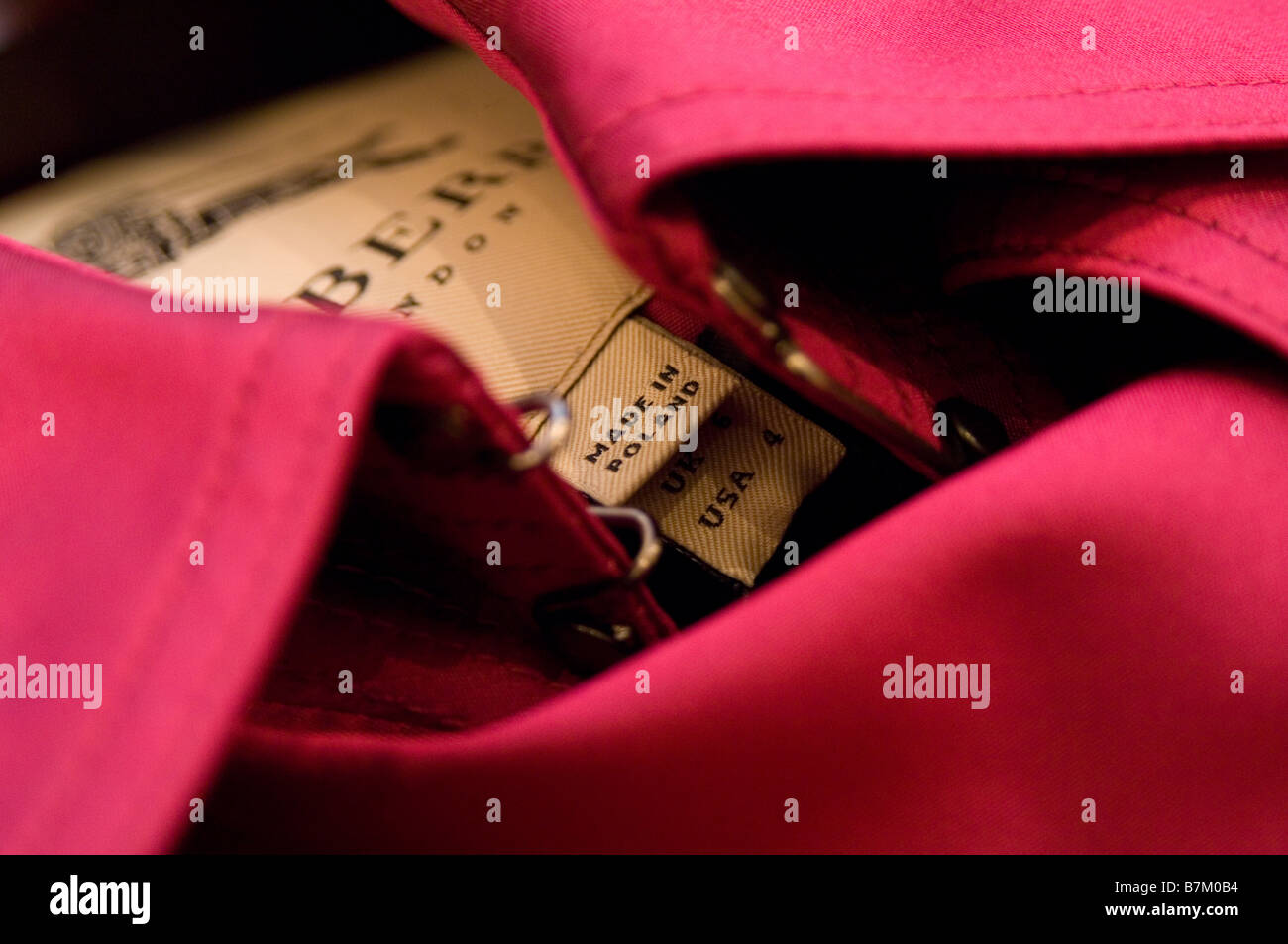 Burberry label hi-res stock photography and images - Alamy
