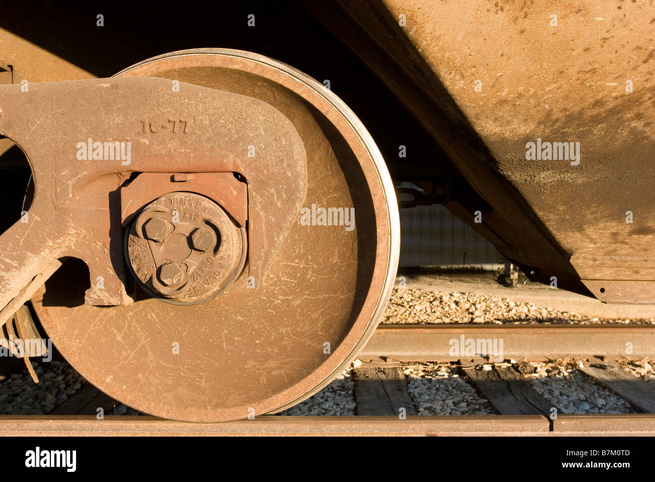Railway wagon wheel Stock Photo - Alamy