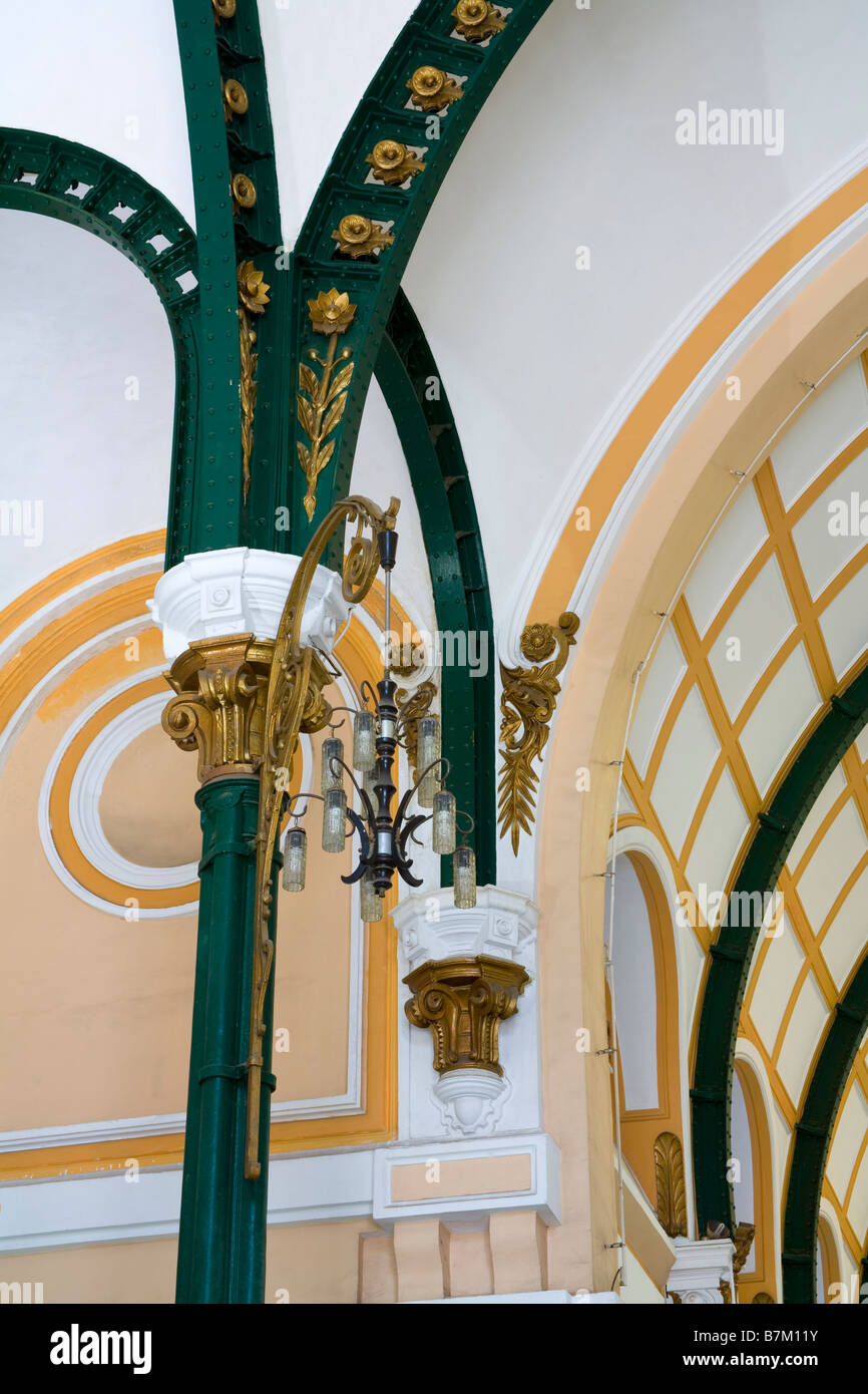 The General Post Office Lobby Ho Chi Minh City Saigon Vietnam Asia ...
