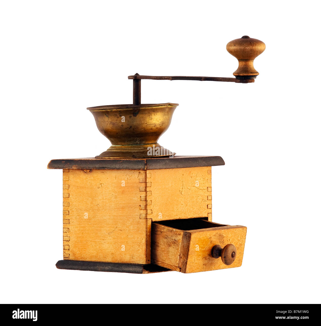 Detail of the rusty coffee grinder Stock Photo - Alamy