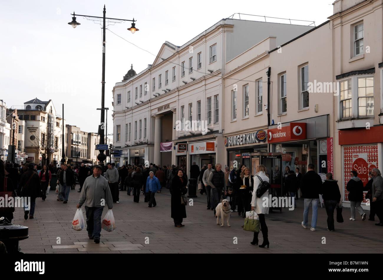 Cheltenham town centre shopping area - 2009 Stock Photo - Alamy