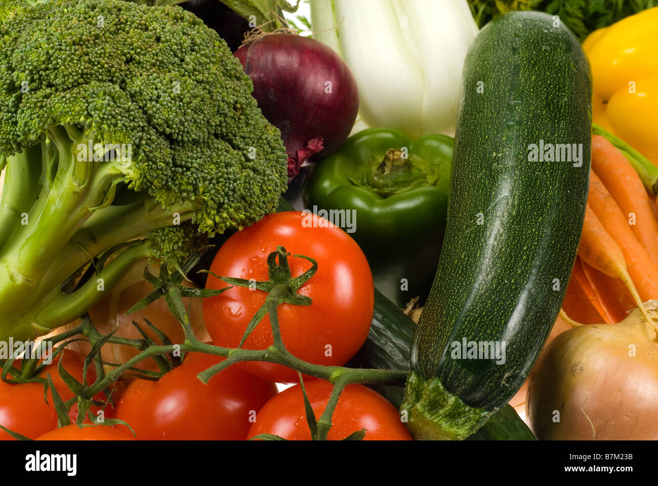 close up of fresh vegetables for background Stock Photo - Alamy