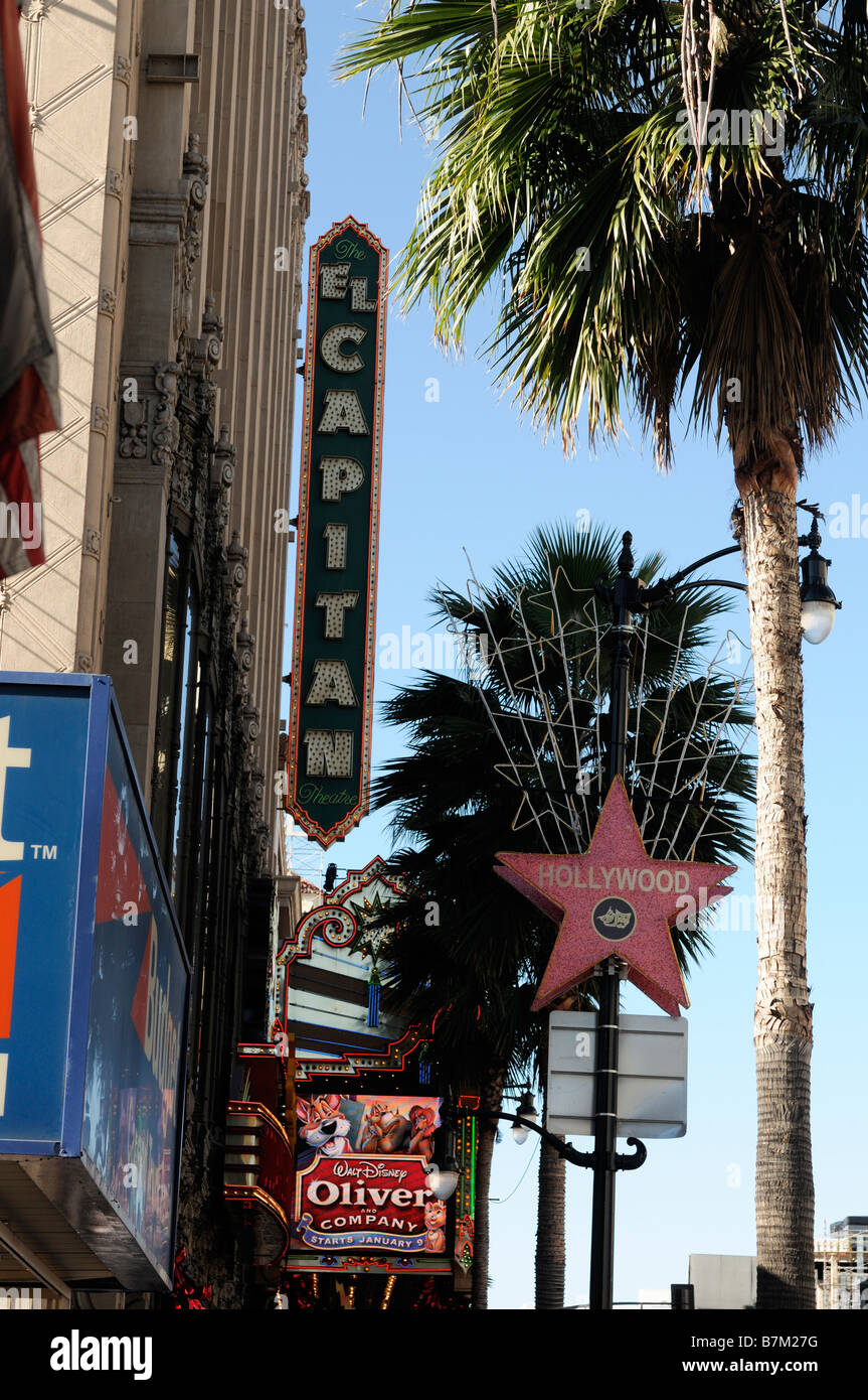el capitan film movie theatre disney los angeles hollywood LA ...