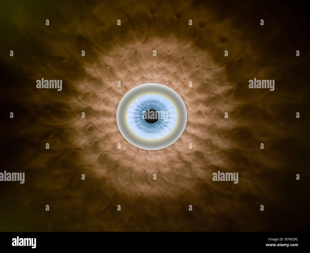 Light effect tunnel with centre eye Stock Photo - Alamy