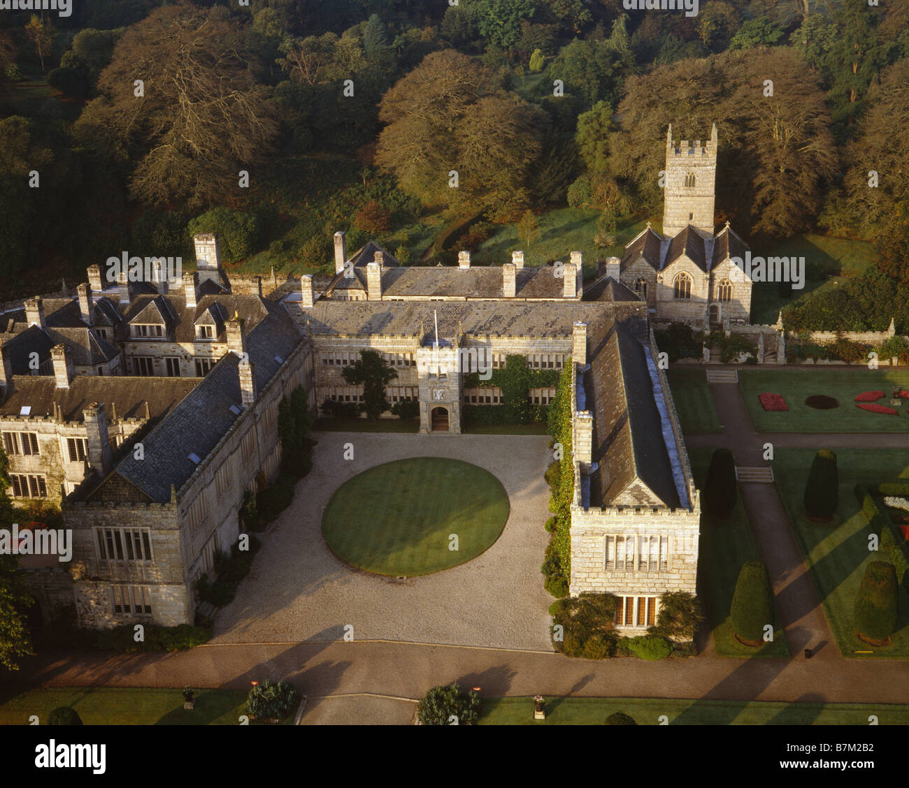 Lanhydrock house aerial hi-res stock photography and images - Alamy