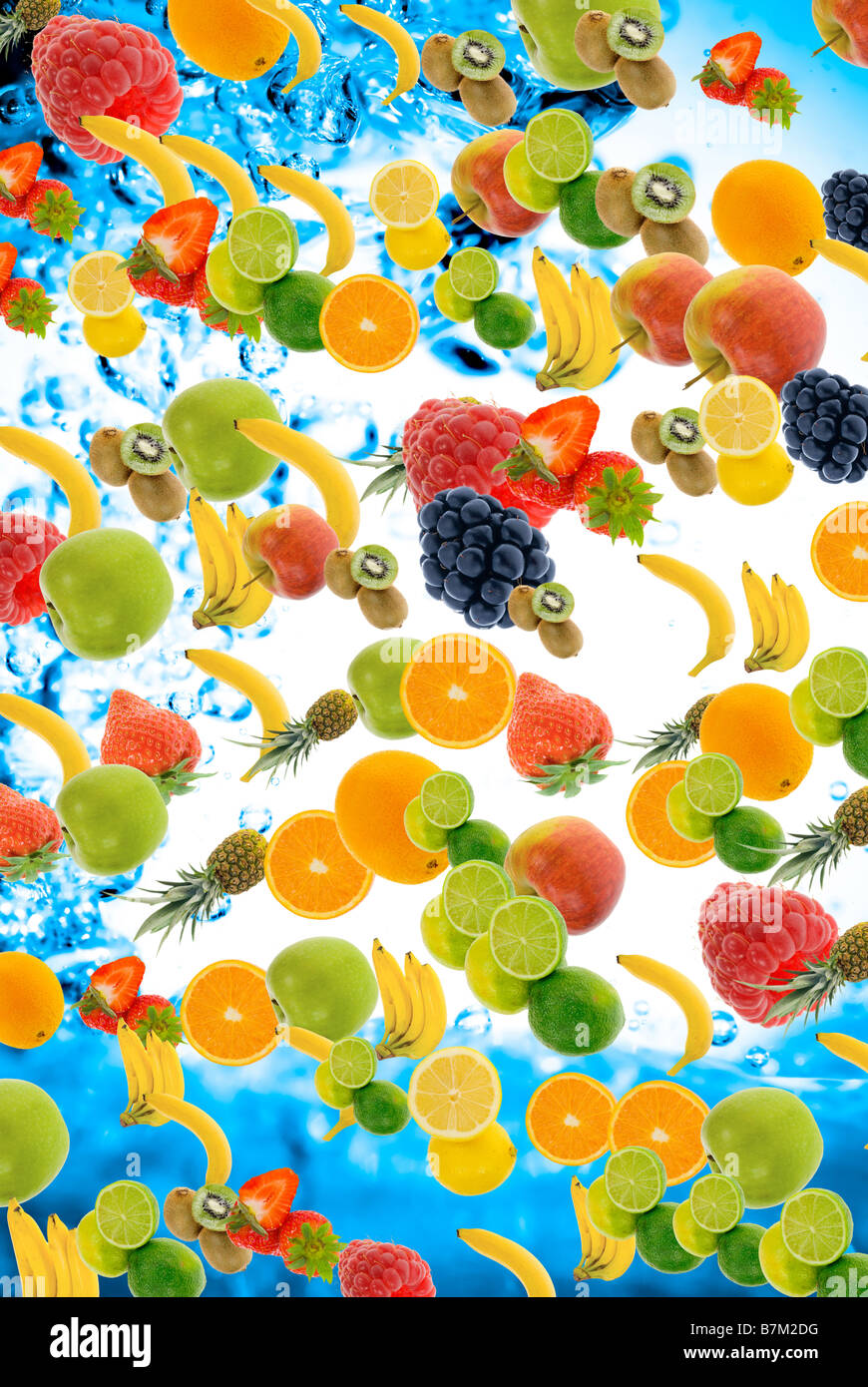 abstract fresh summer fruit concept for backgrounds Stock Photo - Alamy