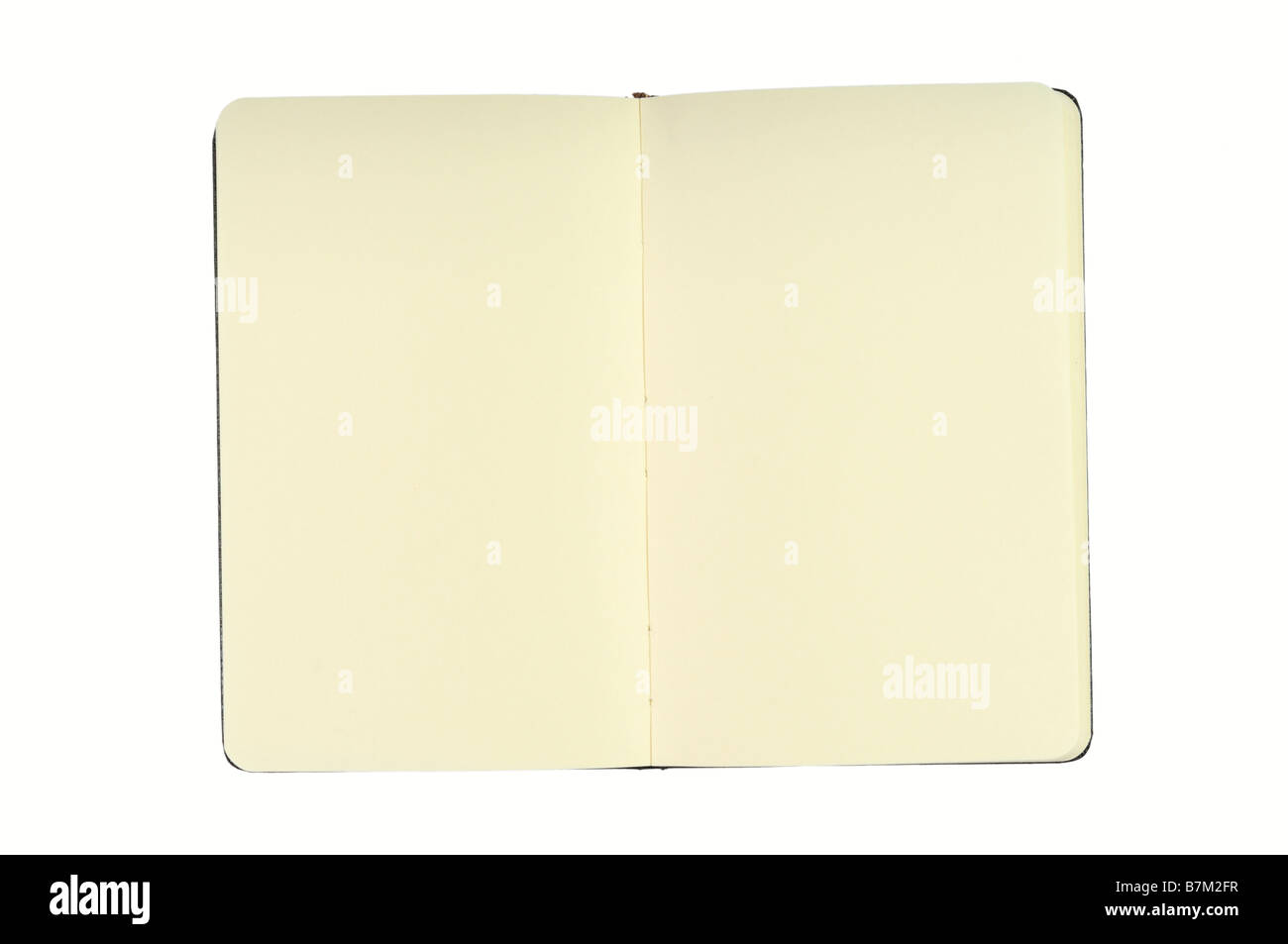 Notepad With Blank Pages Isolated on White Stock Photo - Alamy
