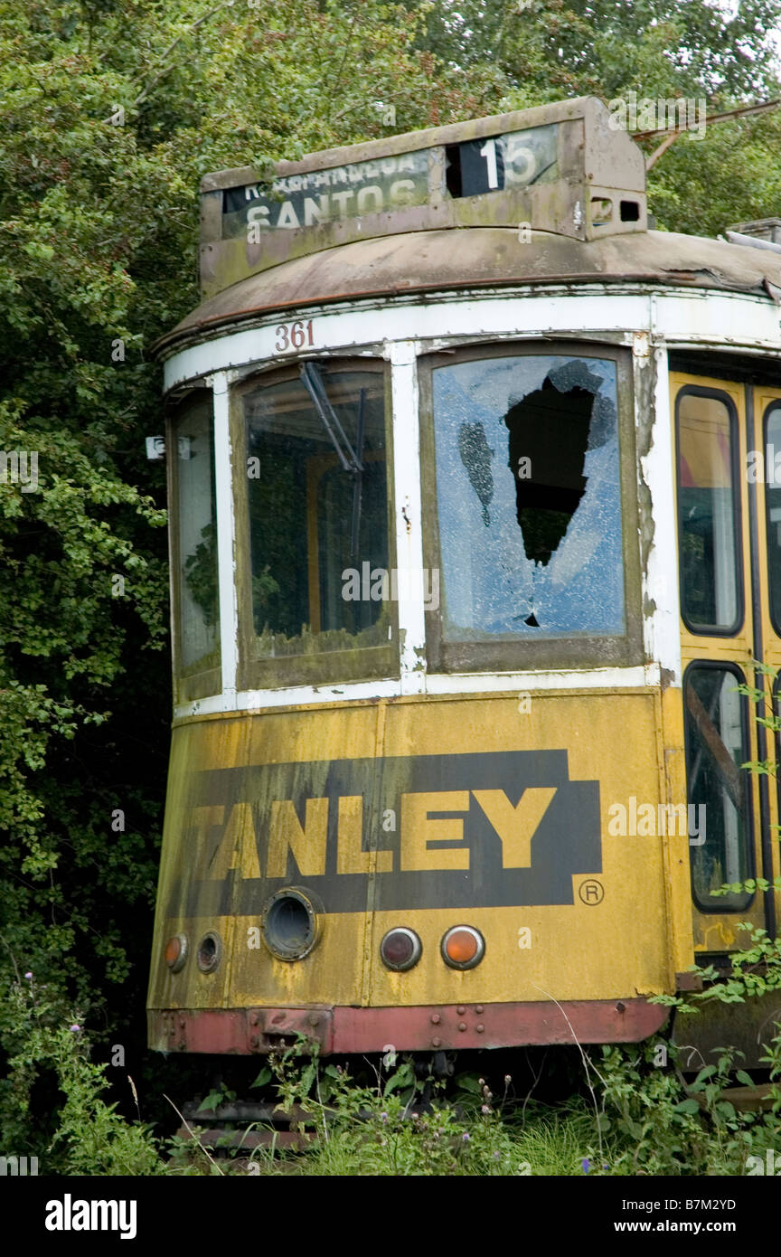 Broken tram hi-res stock photography and images - Alamy