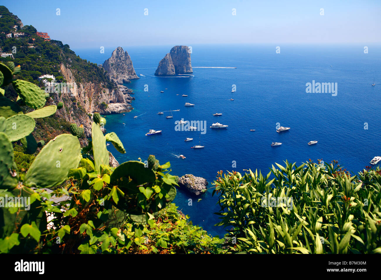 Panorama of Capri Stock Photo - Alamy