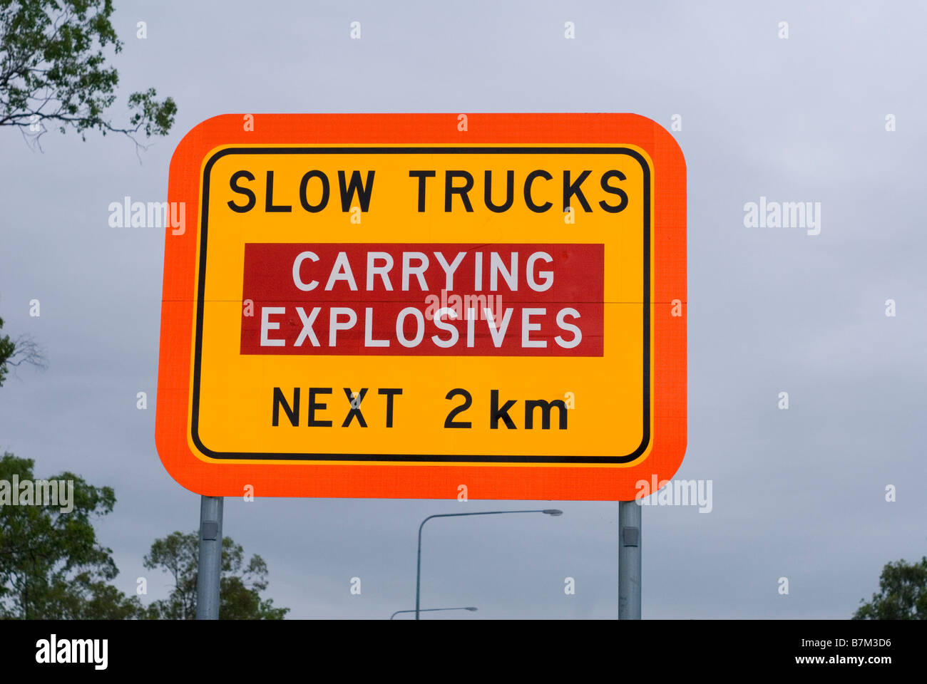 Explosives road sign hi-res stock photography and images - Alamy