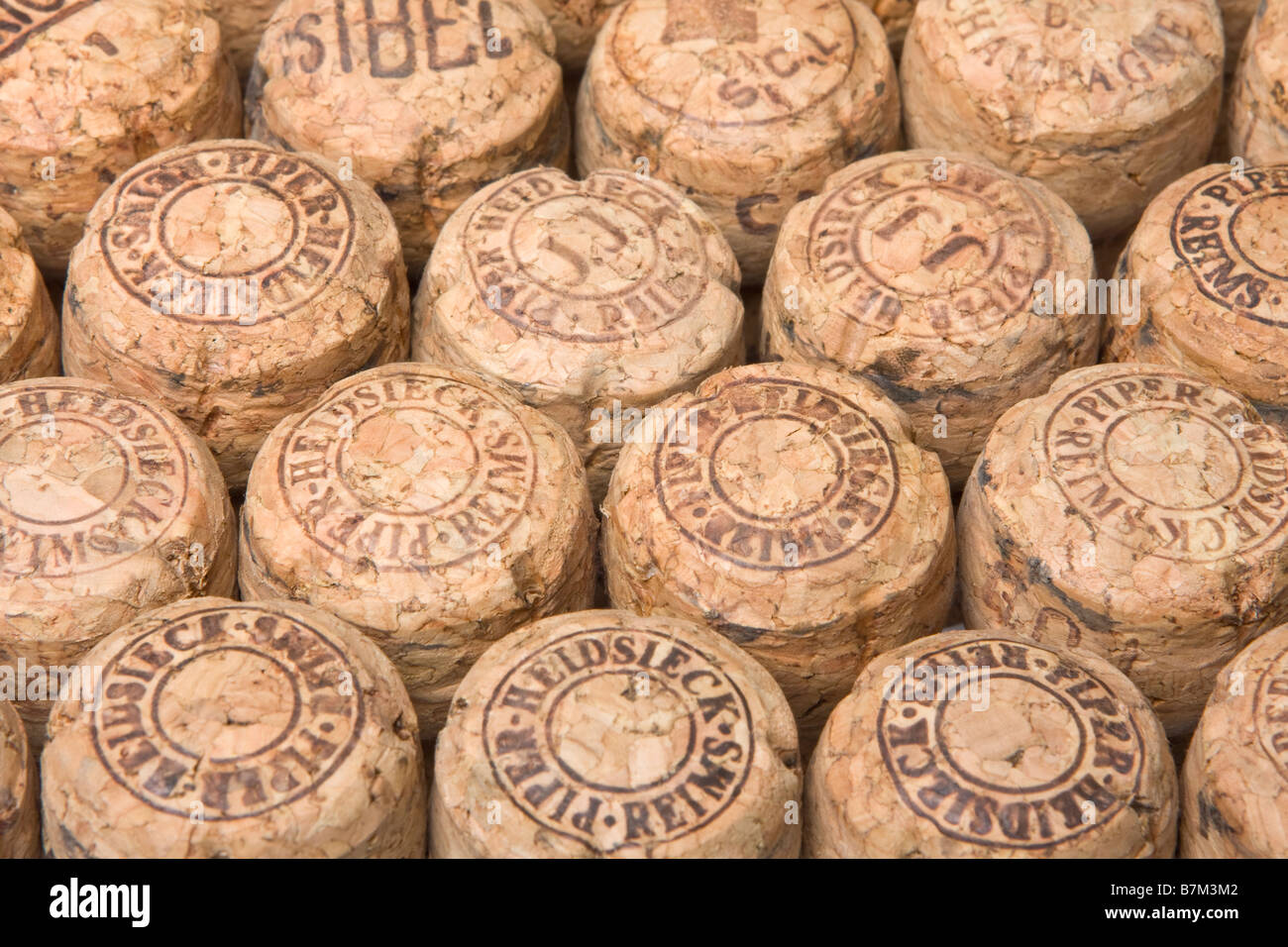 Lots of champagne corks Stock Photo - Alamy