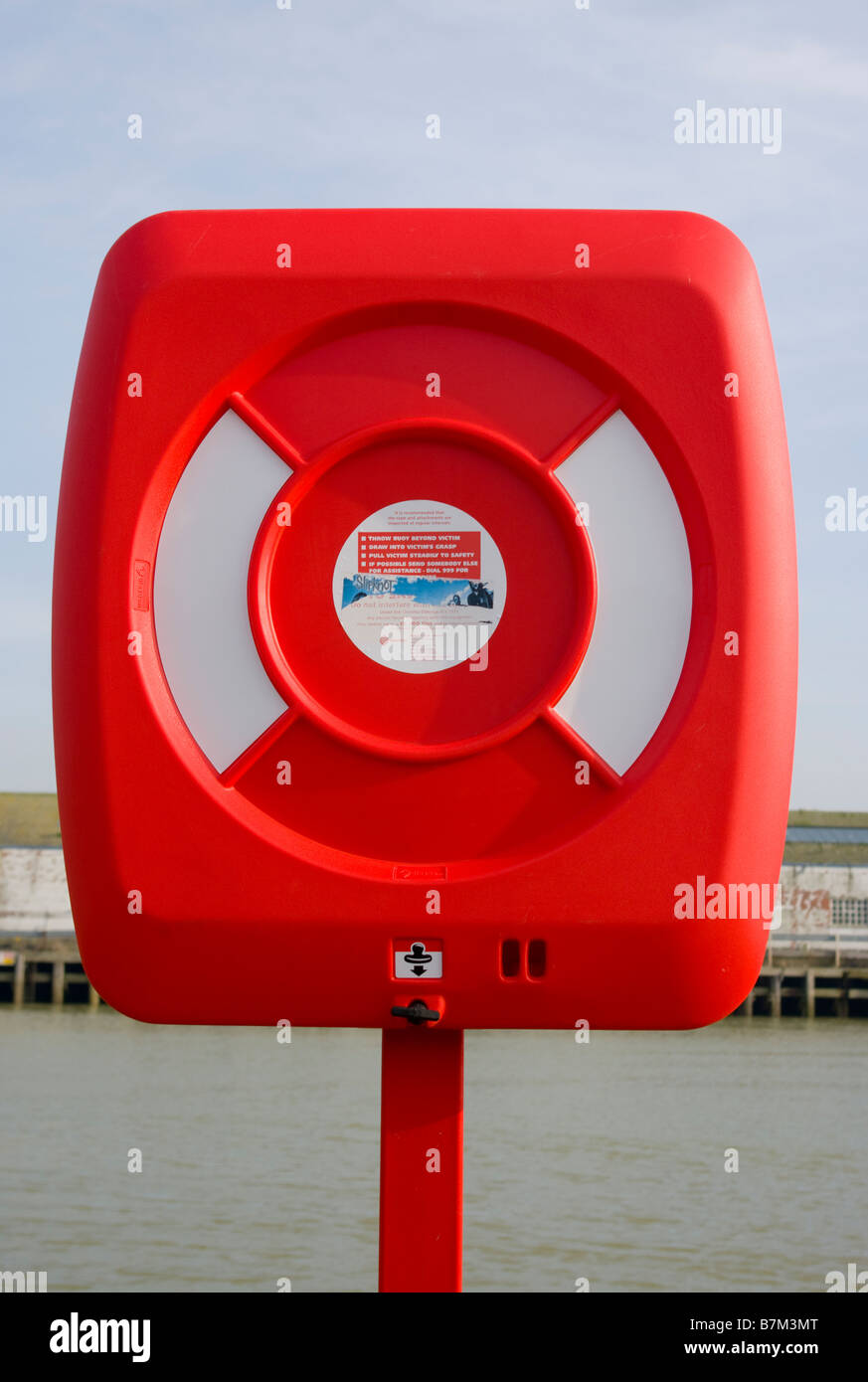 Red Lifebelt life preserver Stock Photo - Alamy