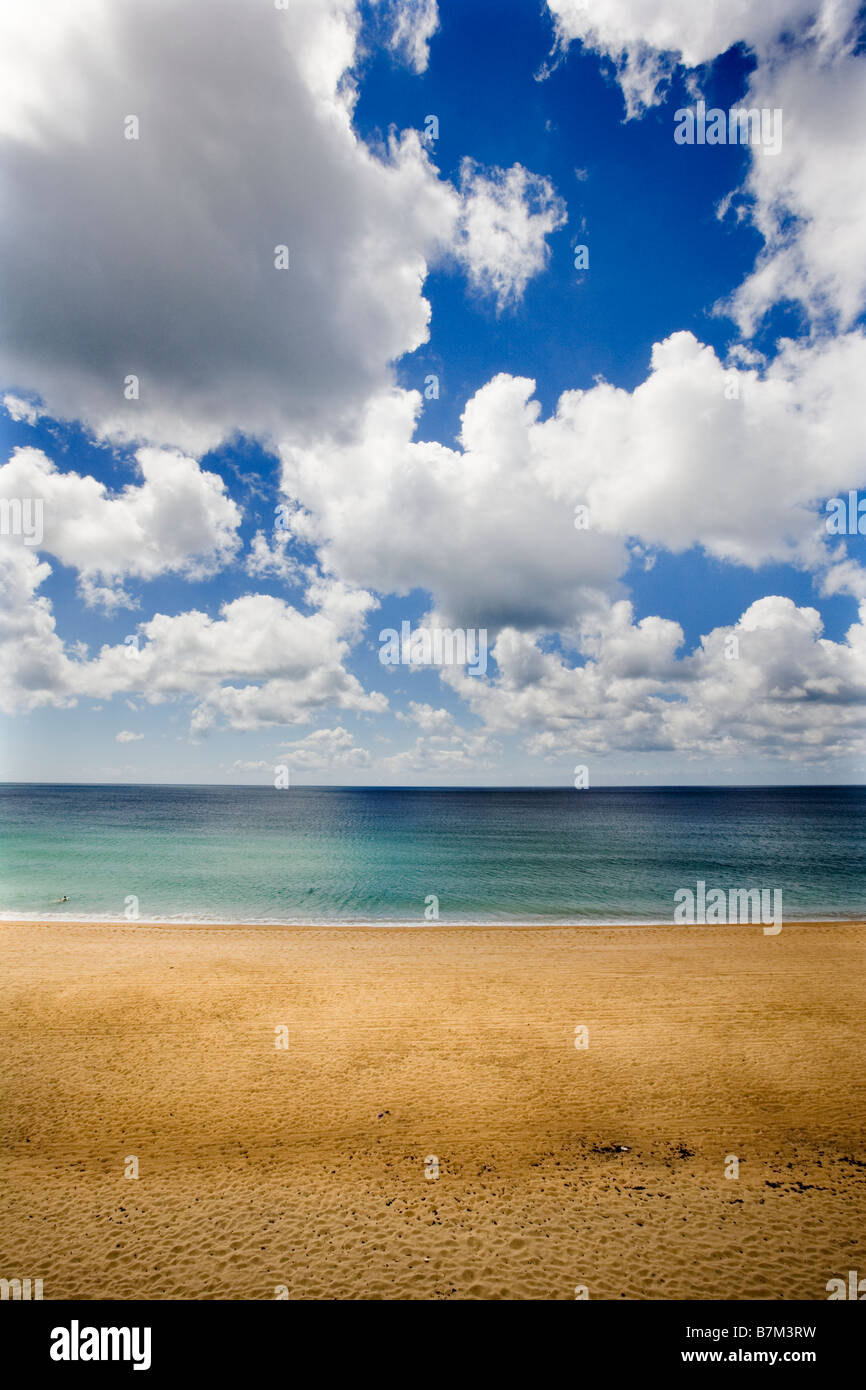 Beach in Cornwall Stock Photo - Alamy