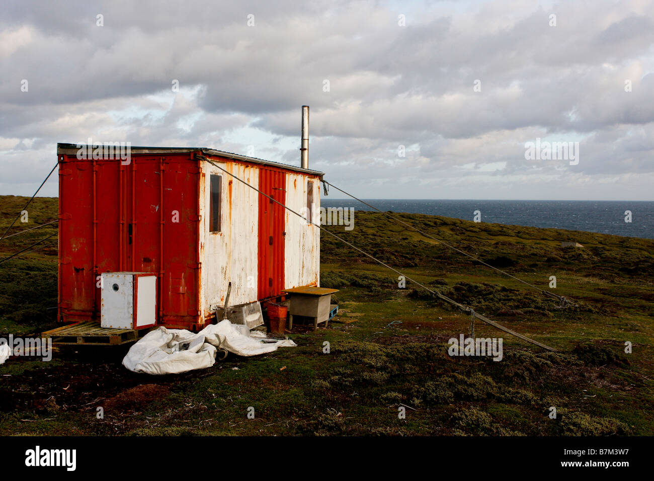 Rookery Saunders Island bird colony cottage, trail along ocean ...