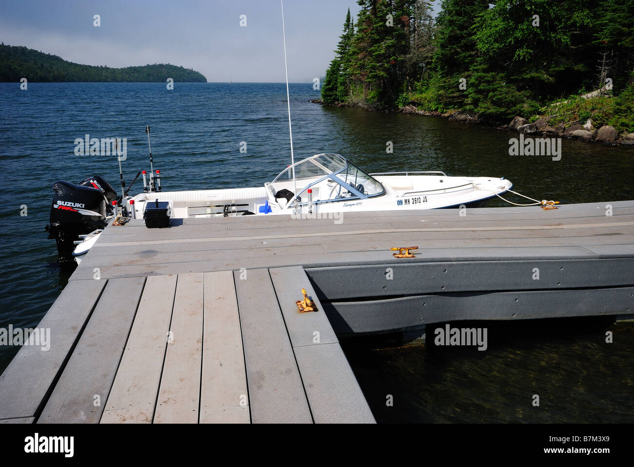 Dock on Isle Royale Stock Photo - Alamy