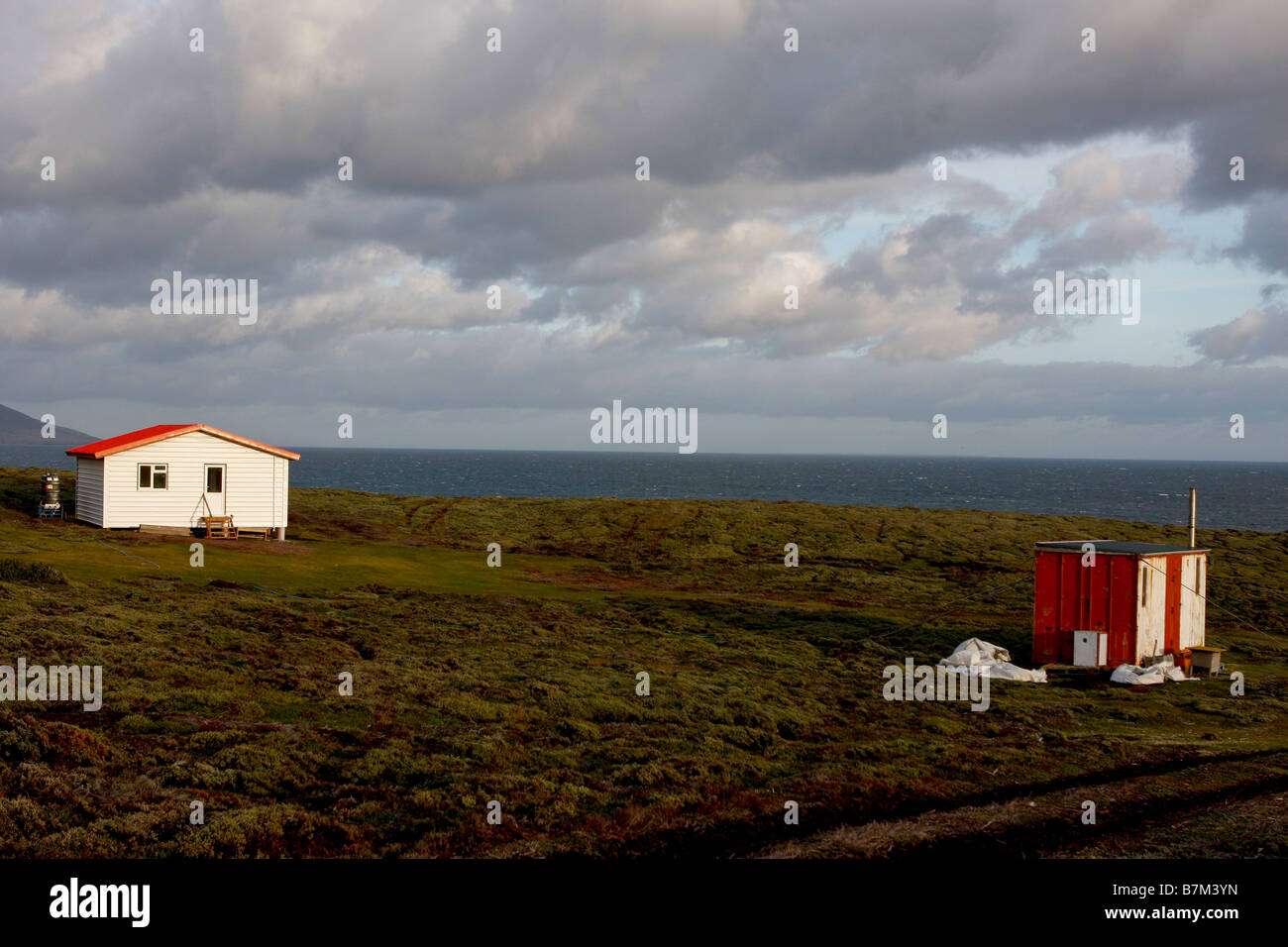 Rookery Saunders Island bird colony cottage, trail along ocean ...