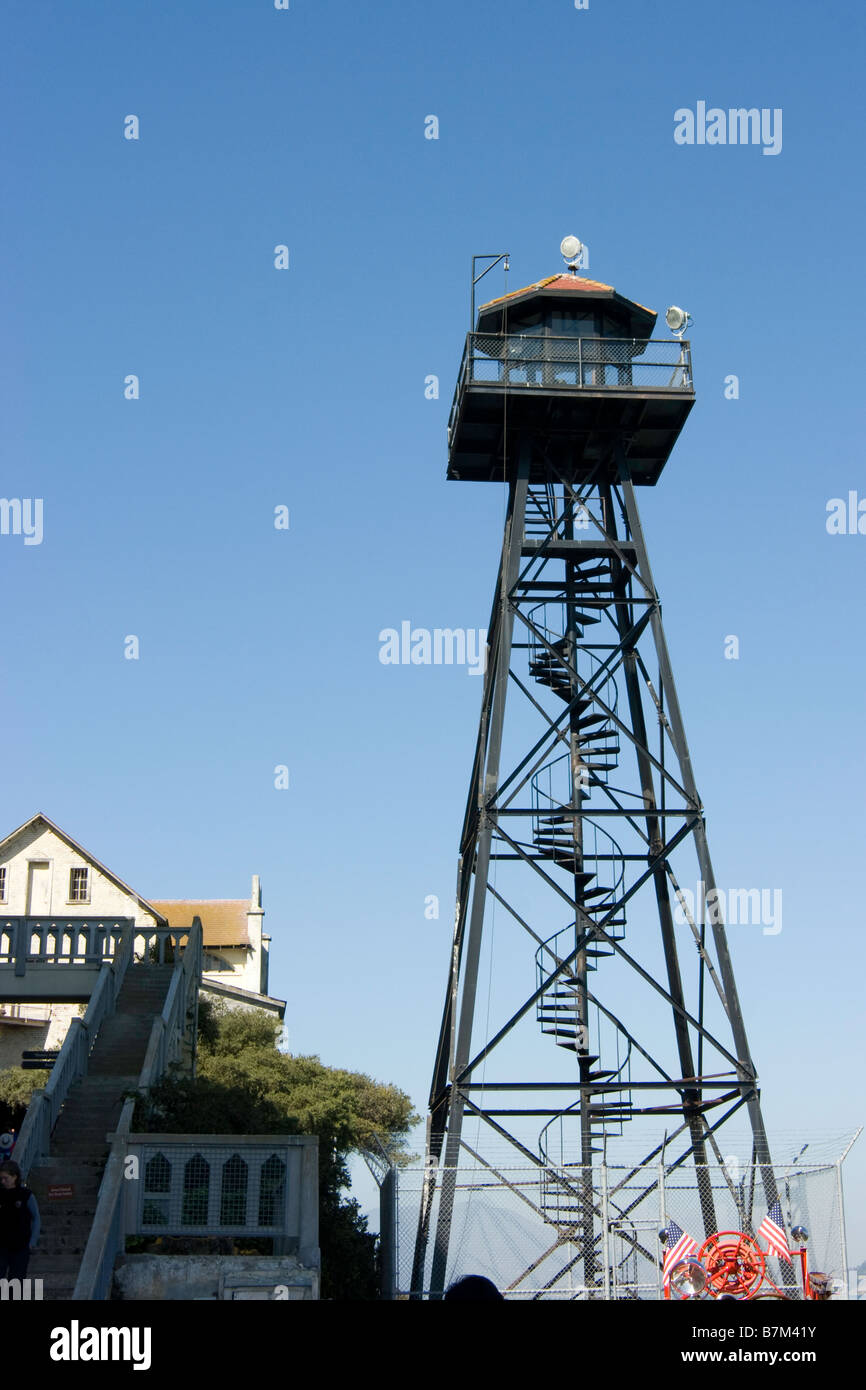 Alcatraz Guard Tower Stock Photo - Alamy