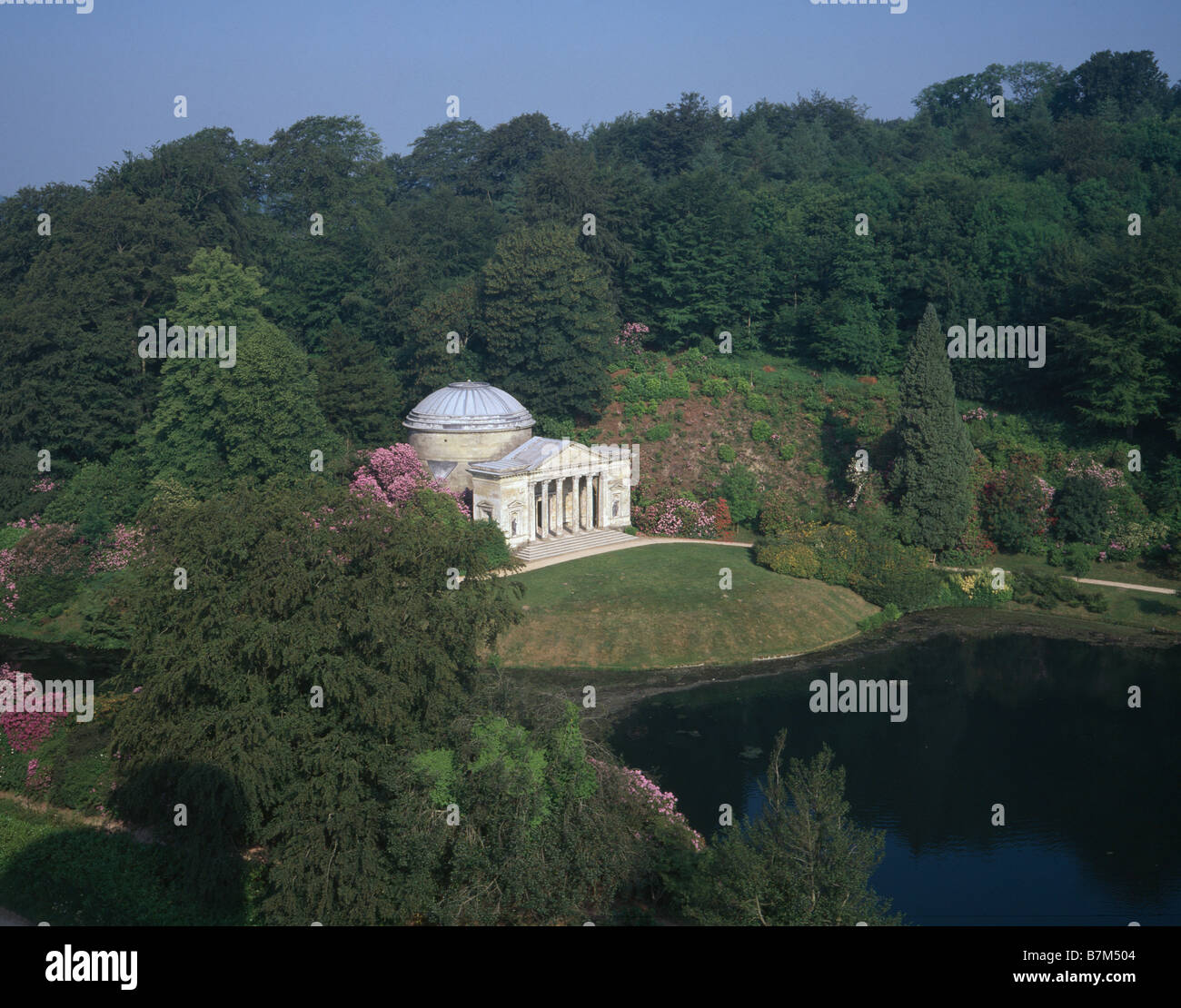 Stourhead gardens aerial hi-res stock photography and images - Alamy
