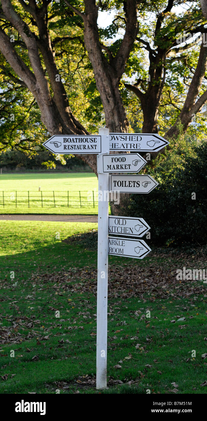 Signpost Farmleigh house and gardens Dublin Ireland phoenix park Stock ...