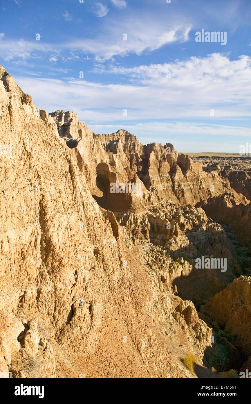 Sunny morning in the South Dakota Badlands Stock Photo - Alamy