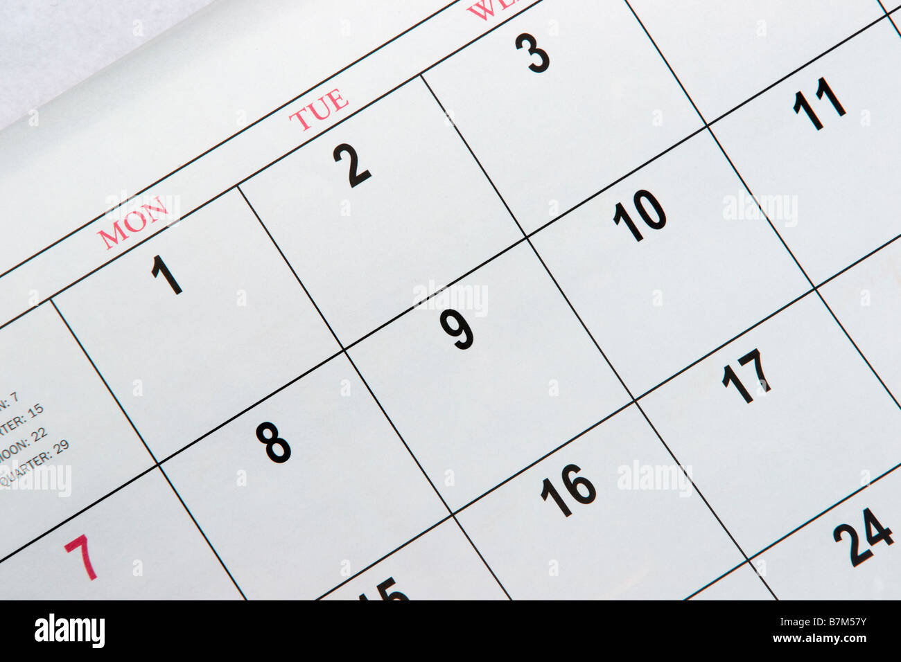 Calendar hi-res stock photography and images - Alamy