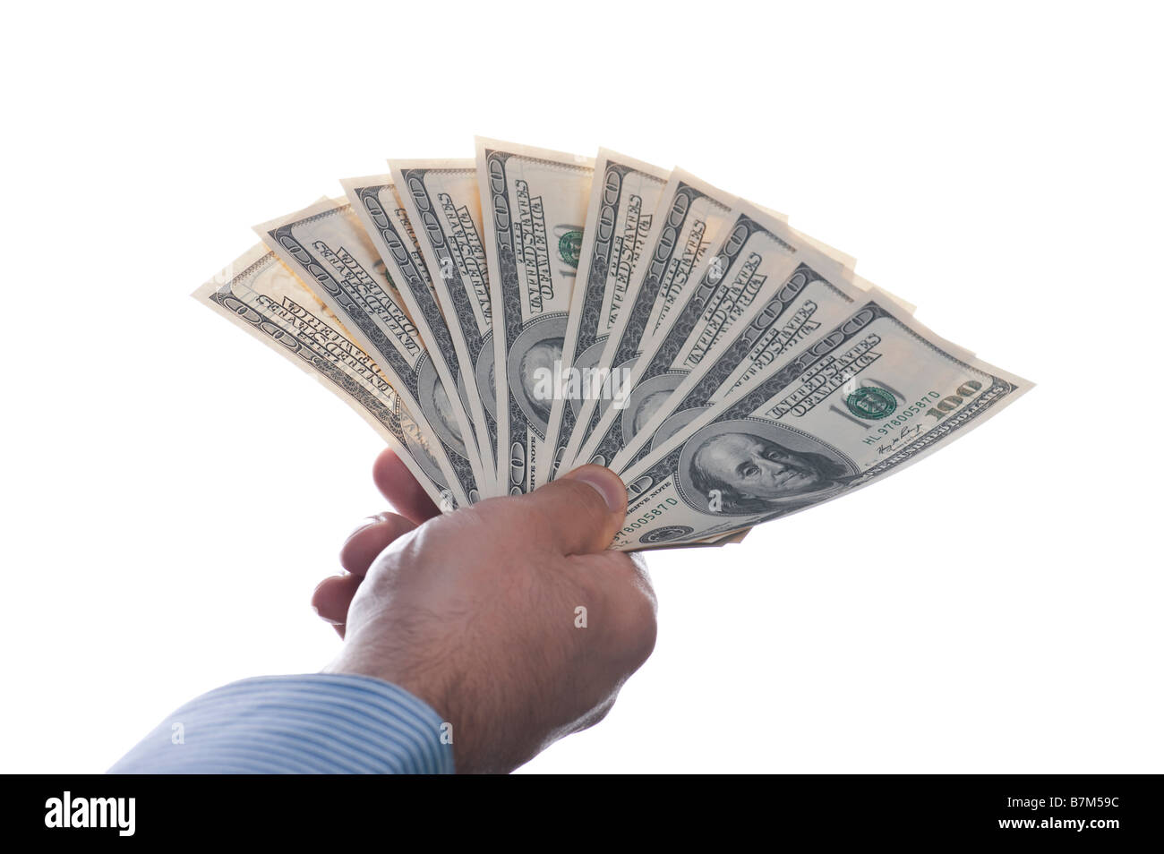 object on white currency dollar closeup Stock Photo - Alamy