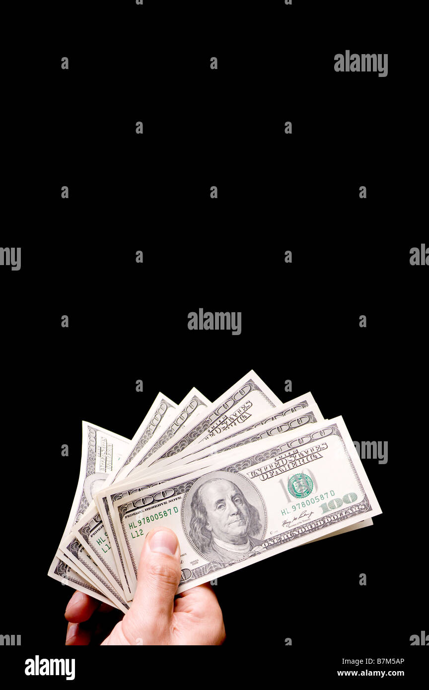 object on black currency banknote closeup Stock Photo - Alamy