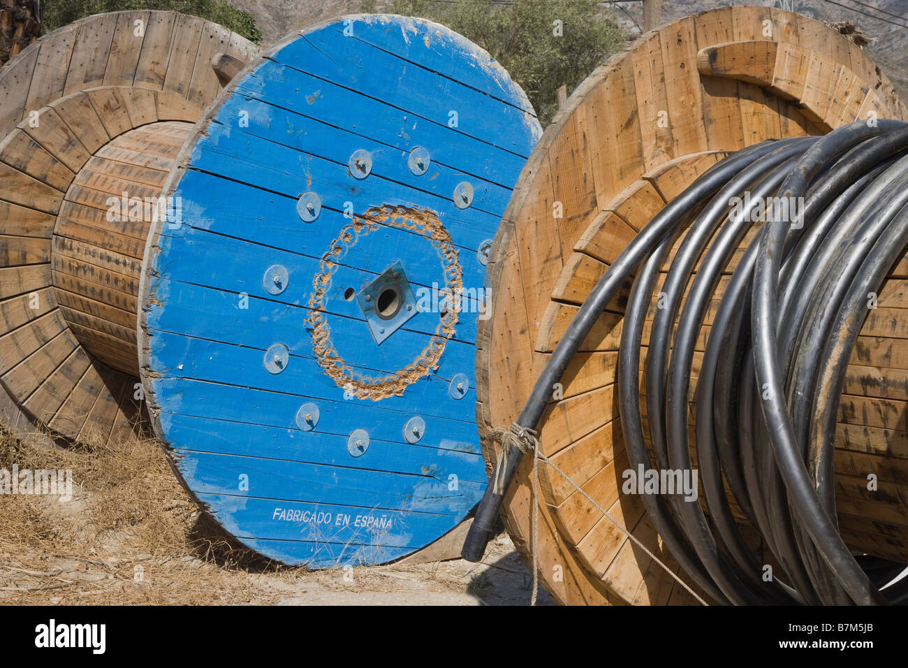 Rolls of electric cable hi-res stock photography and images - Alamy